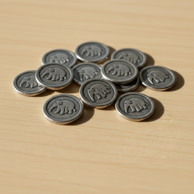 Lead Rahu Coin (Set of 11) – Pinnacle Vastu by Acharya Vikul Bansal